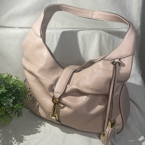 G.I.L.I. | Bags | Gili Blush Pink Verona Leather Hobo Bag | Poshmark